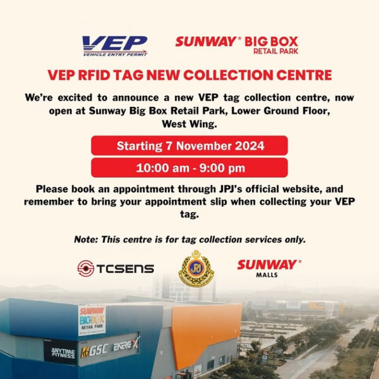 VEP Collection Centre @ Sunway BigBox Mall