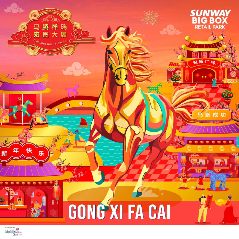 Galloping with Prosperity - Sunway Big Box @ Sunway BigBox Mall