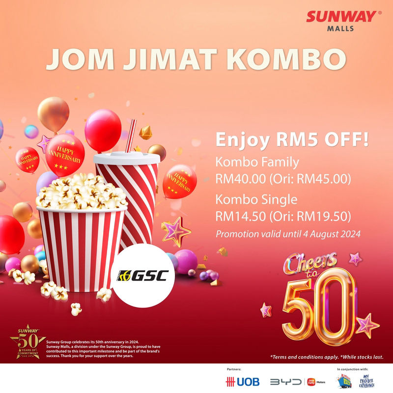 RM5 OFF with JOM JIMAT KOMBO @ Sunway BigBox Mall