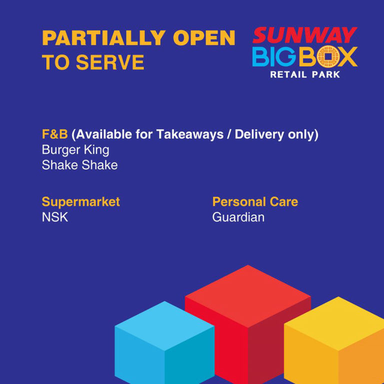 Sunway Big Box Partially Open to Serve @ Sunway BigBox Mall