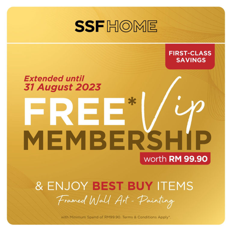 Be an SSFHOME VIP member! by SSF @ Sunway BigBox Mall