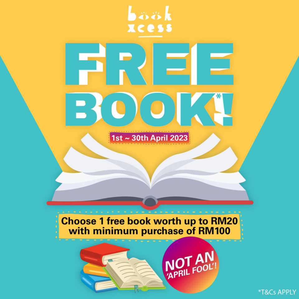FREE Book! It's not an 'April Fool' by Book Xcess @ Sunway BigBox Mall