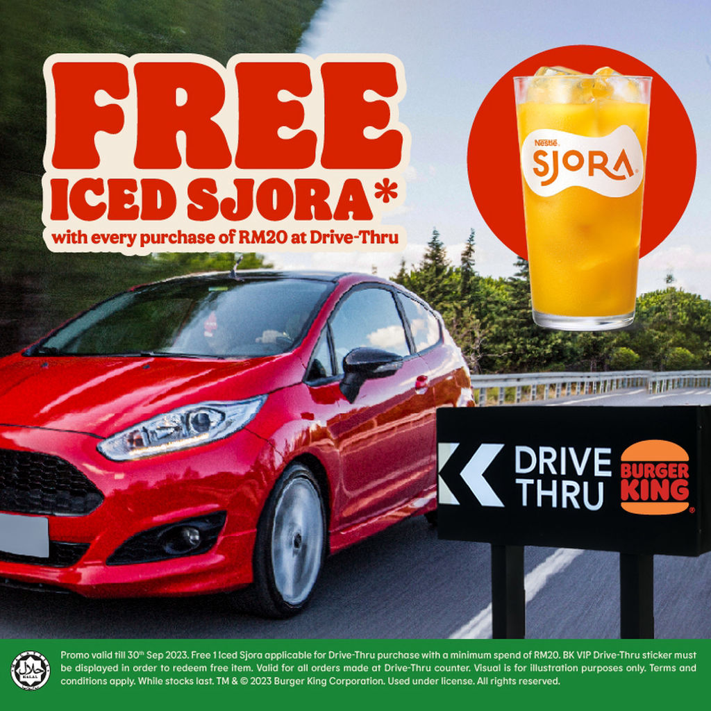 Enjoy a FREE drink of Iced SJORA @ Burger King by Burger King @ Sunway ...