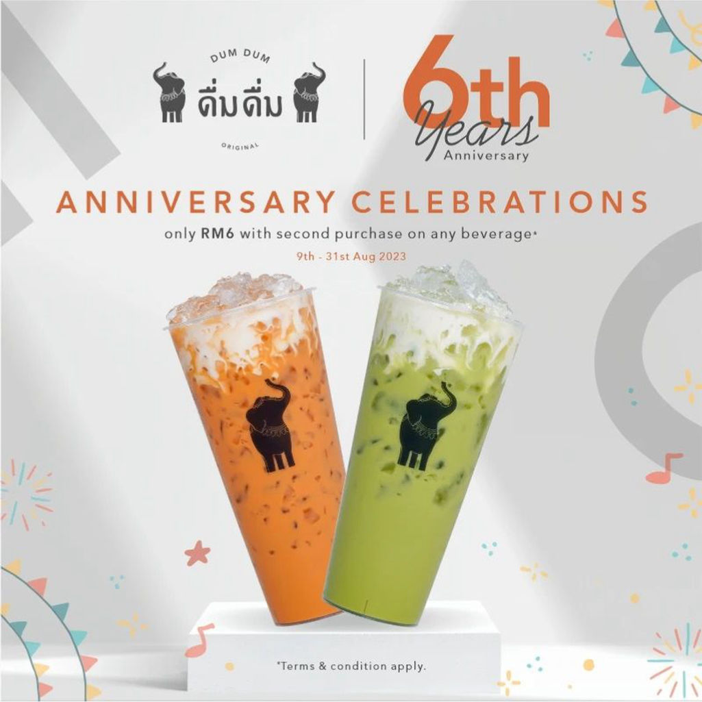 🎉Celebrating 6 wonderful years of Dum Dum Thai Drinks!🥤🎈 by Dum Dum Thai Tea @ Sunway BigBox Mall