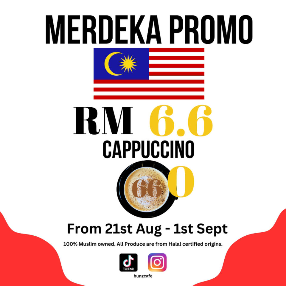 Cappuccino for only RM6.60 by Hunz Cafe @ Sunway BigBox Mall