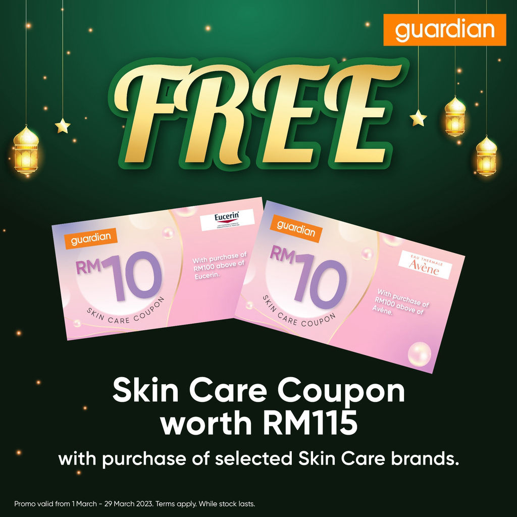 𝗙𝗥𝗘𝗘 𝗦𝗸𝗶𝗻 𝗖𝗮𝗿𝗲 𝗖𝗼𝘂𝗽𝗼𝗻 𝘄𝗼𝗿𝘁𝗵 𝗥𝗠𝟭𝟭𝟱! by Guardian @ Sunway BigBox Mall