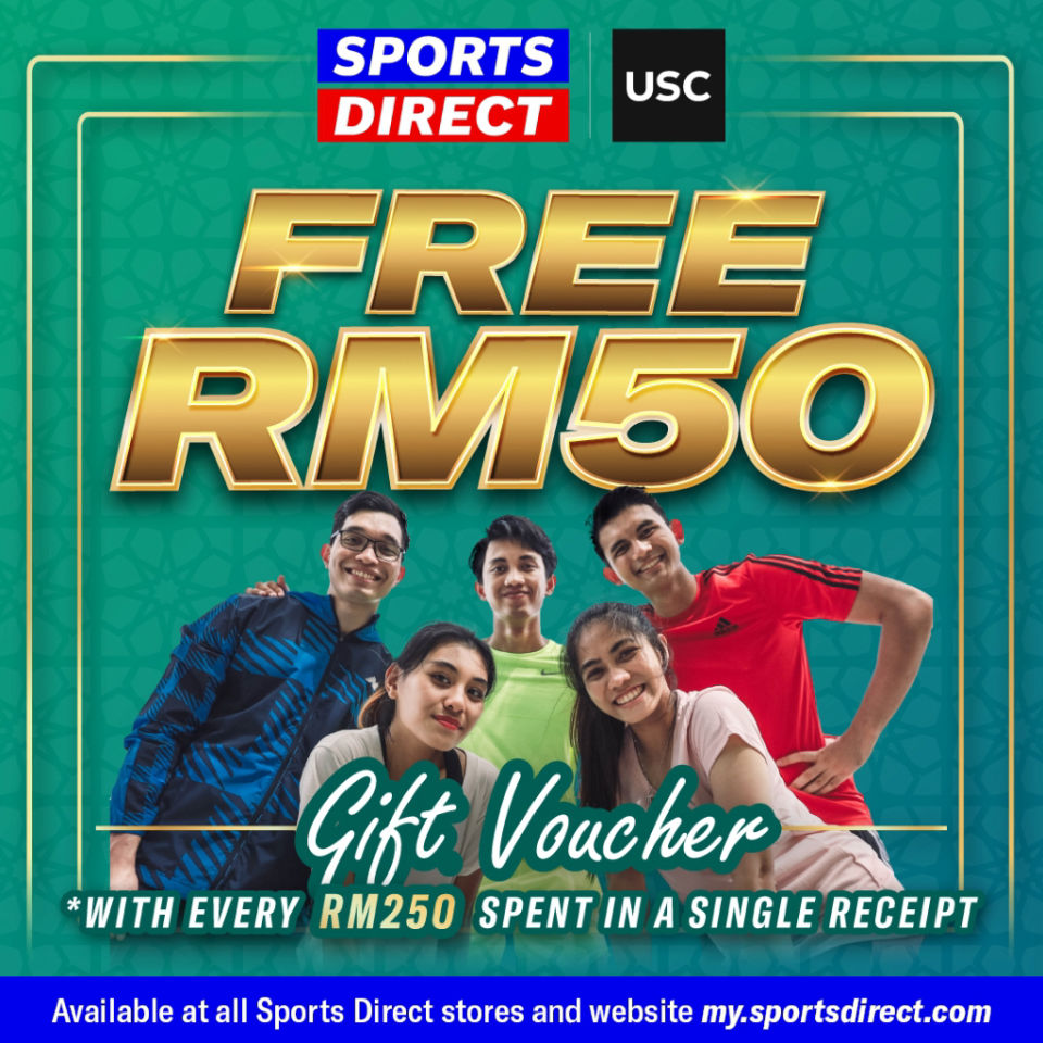 Sports Direct Promotion Free RM50 Gift Voucher by Sports Direct ...