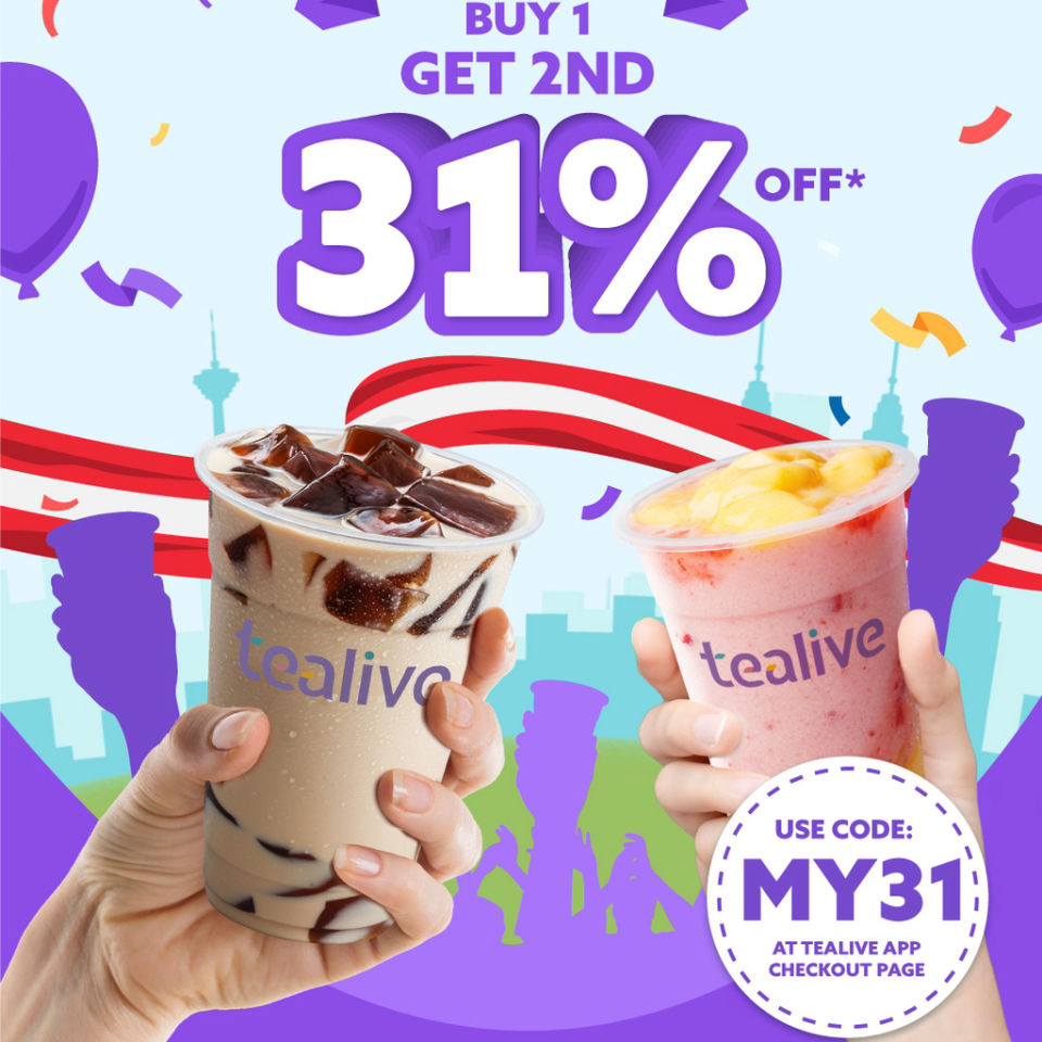 𝐓𝐞𝐚𝐥𝐢𝐯𝐞 𝐌𝐞𝐫𝐝𝐞𝐤𝐚 𝐏𝐫𝐨𝐦𝐨🎉 by Tealive @ Sunway BigBox Mall