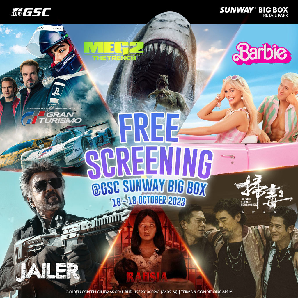 FREE screening at GSC Sunway Big Box Retail Park by GSC @ Sunway BigBox ...