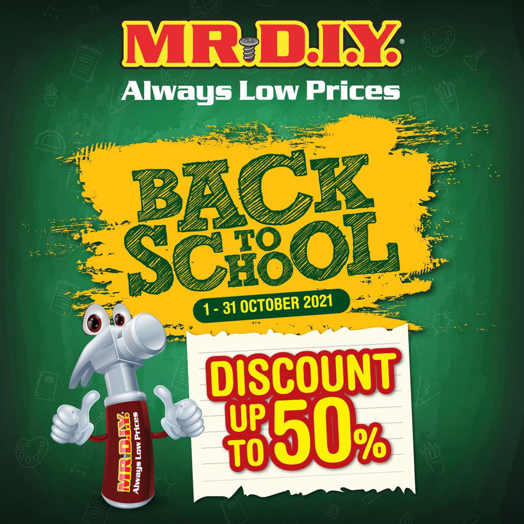MR.DIY Back To School (1 - 31 Oct 2021) by Mr DIY @ Sunway BigBox Mall