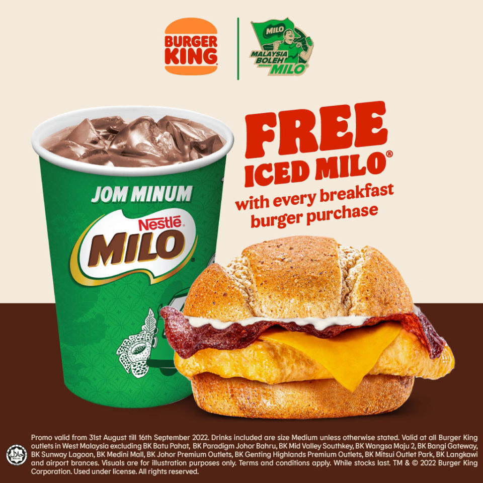 Merdeka Free Milo! by Burger King @ Sunway BigBox Mall