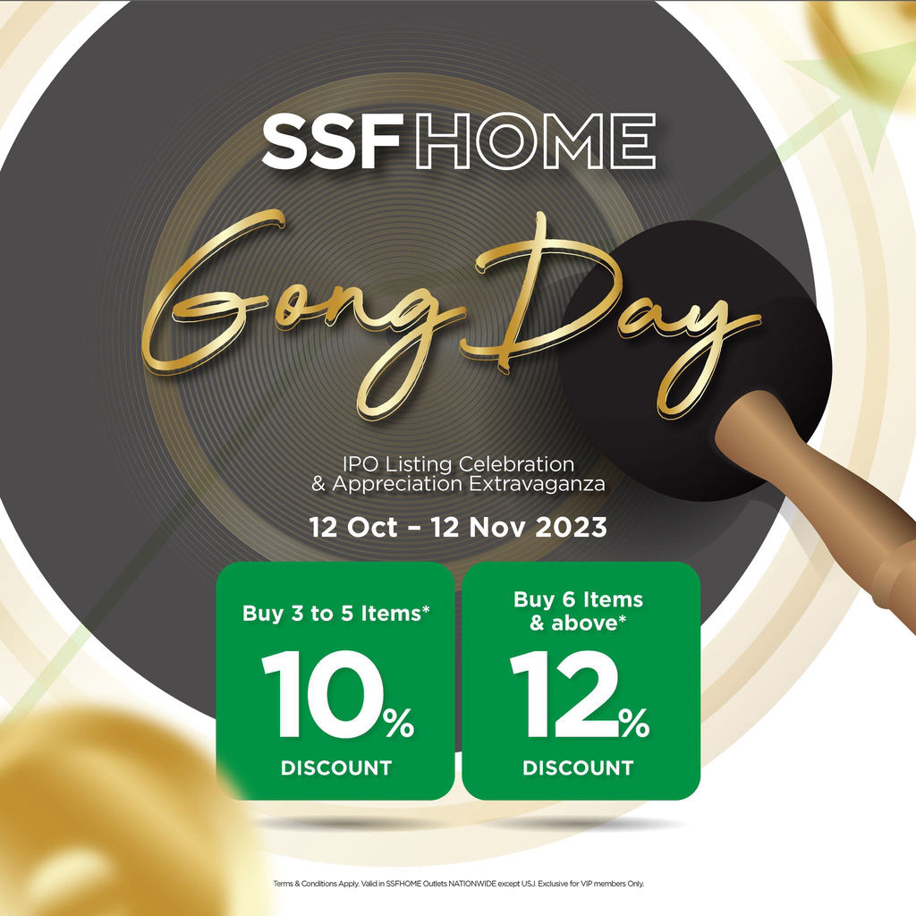 𝙎𝑺𝙁𝑯𝙊𝑴𝙀 𝙂𝒐𝙣𝒈 𝑫𝙖𝒚 by SSF @ Sunway BigBox Mall